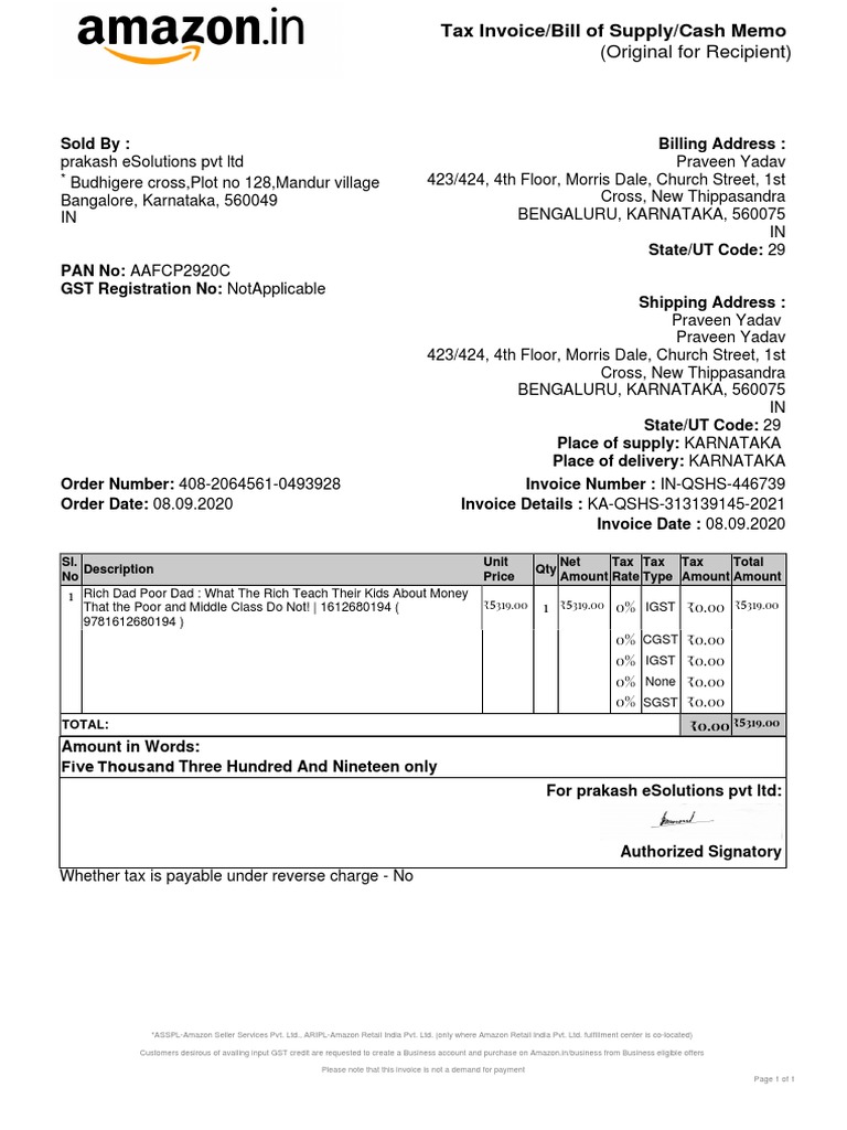 TAX INVOICE | PDF | Invoice | Taxes