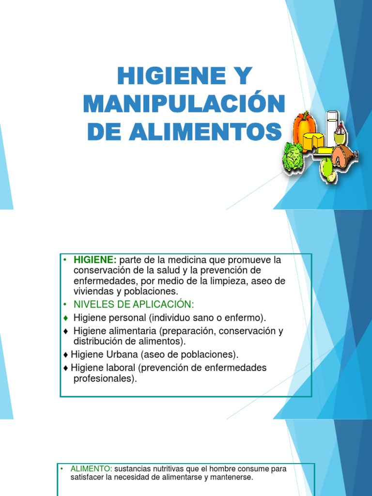 Higiene y Manipulacion de Alimentos | PDF | Alimentos | Enfermedades transmitidas por alimentos