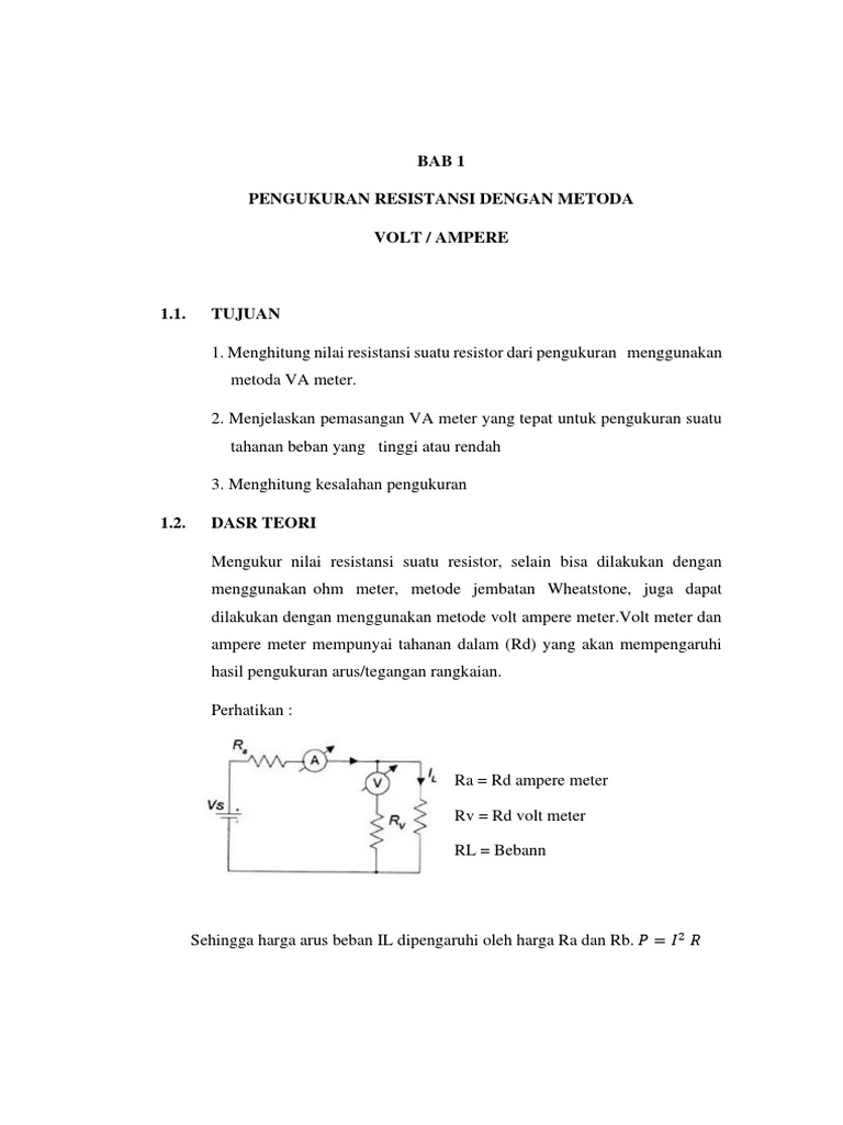 Bab 1 Praktek Pengukuran | PDF