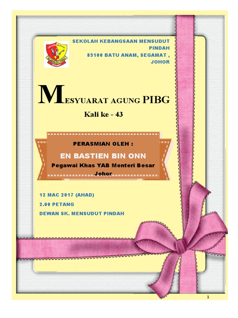 Buku Program Pibg 2017 | PDF