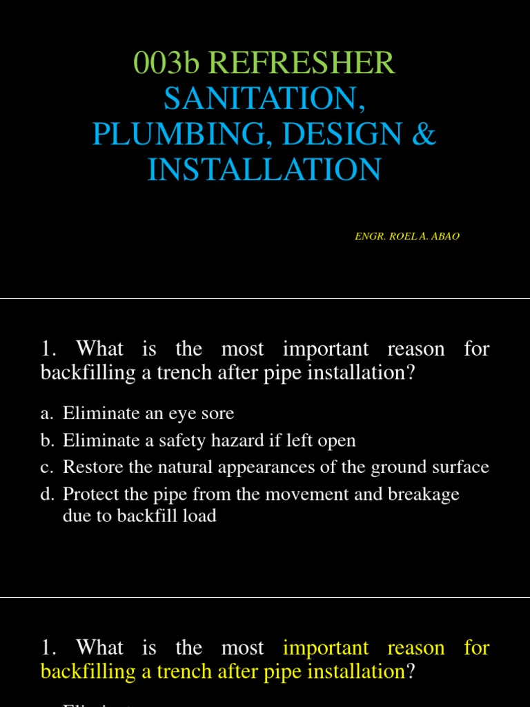 003b - Refresher Spdi Done | PDF | Plumbing | Sink