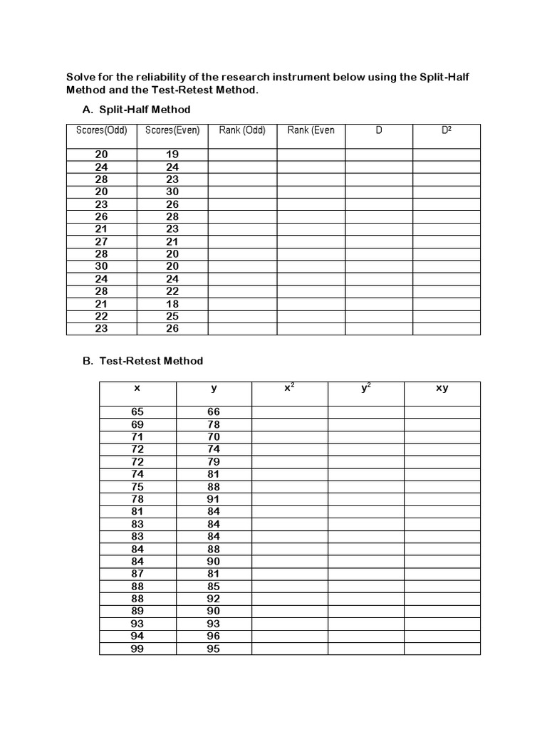 Research Instrument Reliability | PDF