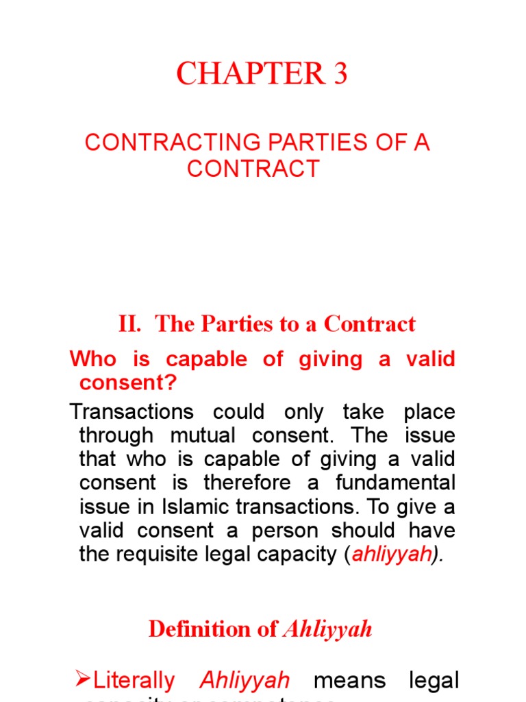 Legal Capacity in Islamic Contracts | PDF | Bankruptcy | Justice