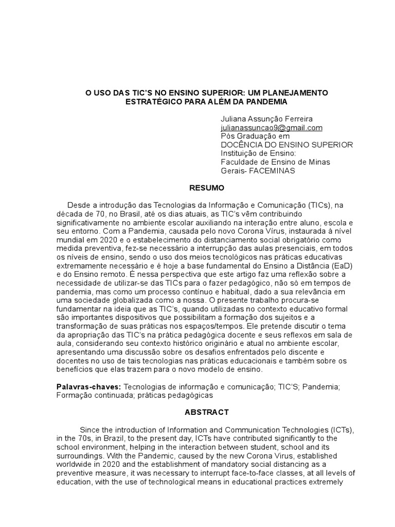 Tcc Pronto Download Grátis Pdf Tecnologia Da Informação E