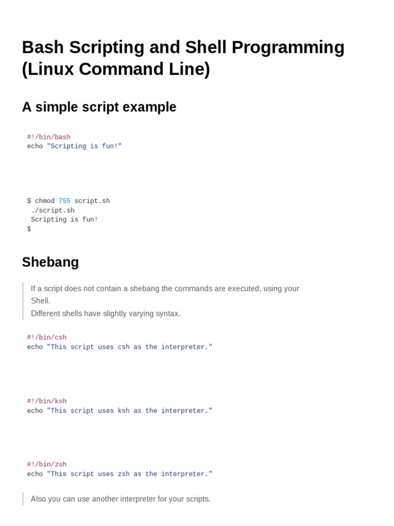 Bash Scripting And Shell Programming Pdf Subroutine Parameter 9605