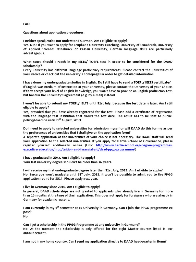 Executive Education/mpp/tuition and Financial Aid/daad PPGG Programme ...