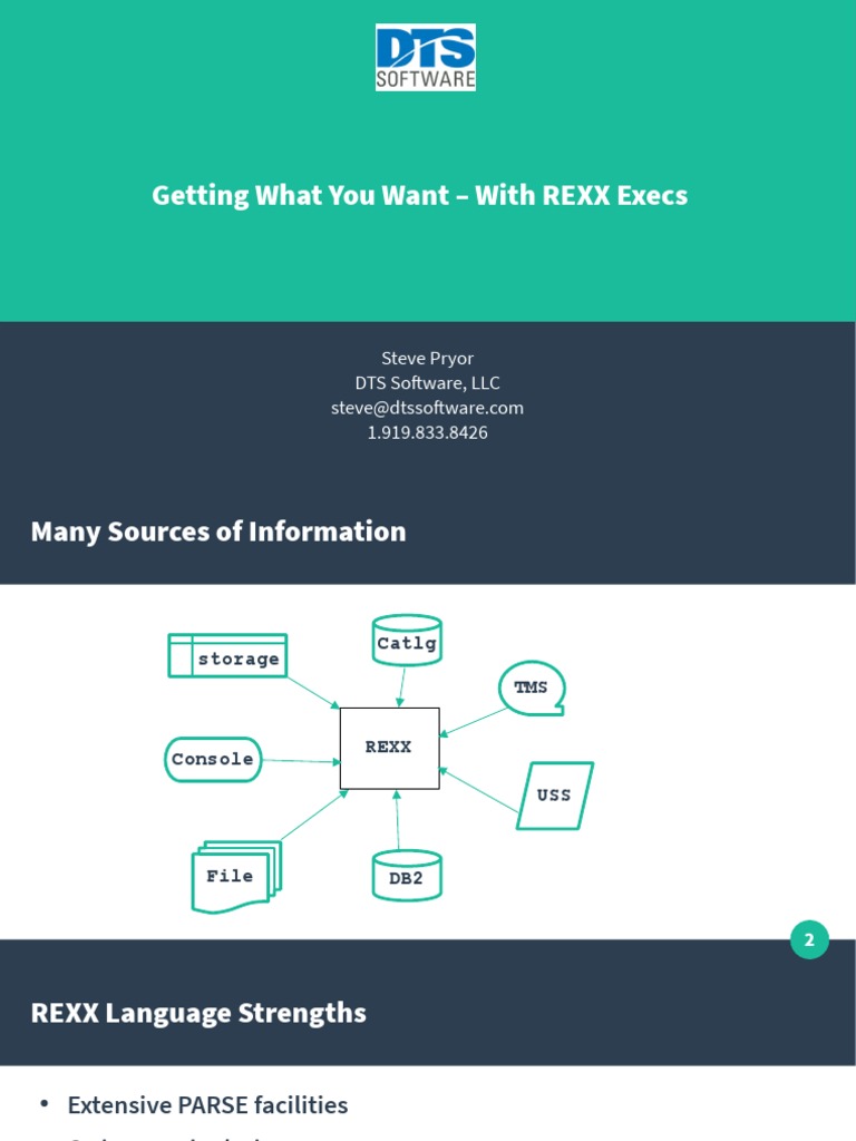 Getting What You Want With REXX Execs | PDF | Command Line Interface | Parameter (Computer ...