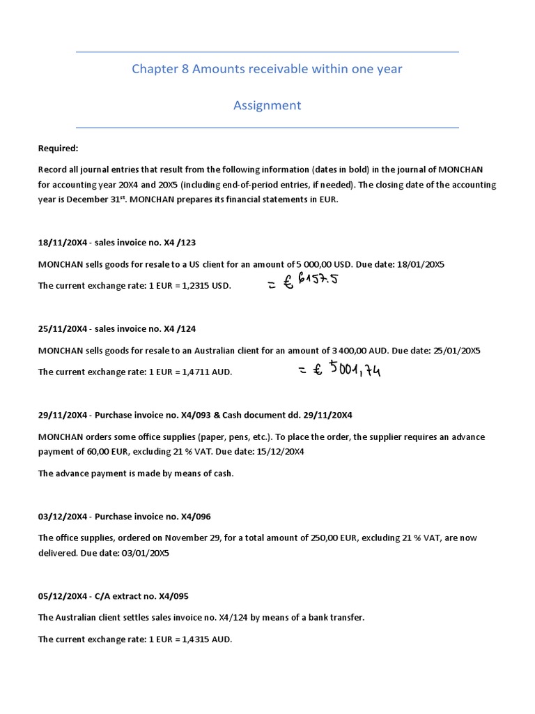 Chapter 8 Assignment | PDF | Invoice | Value Added Tax