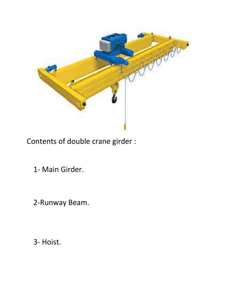 Doble Crane Girder Parts-1 | PDF | Crane (Machine) | Wire