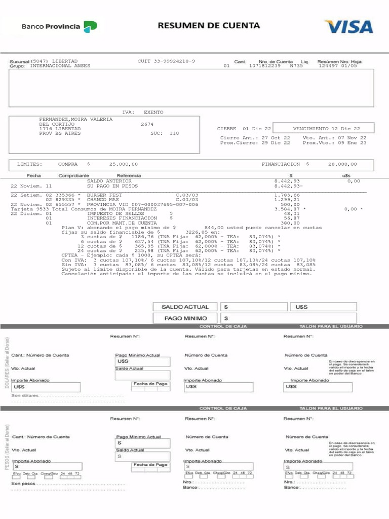 87684156005052584 (3) | PDF | Tarjeta de crédito | Impuesto al valor agregado