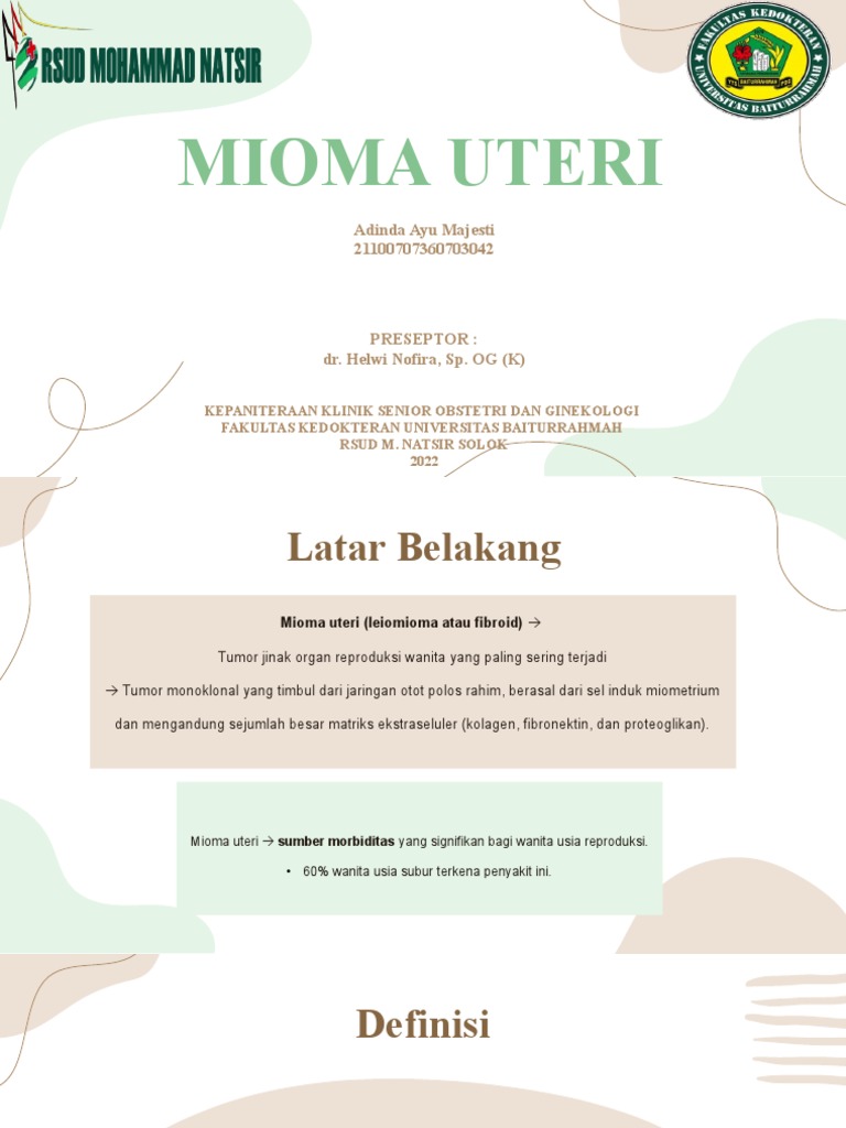 CRS Mioma Uteri | PDF