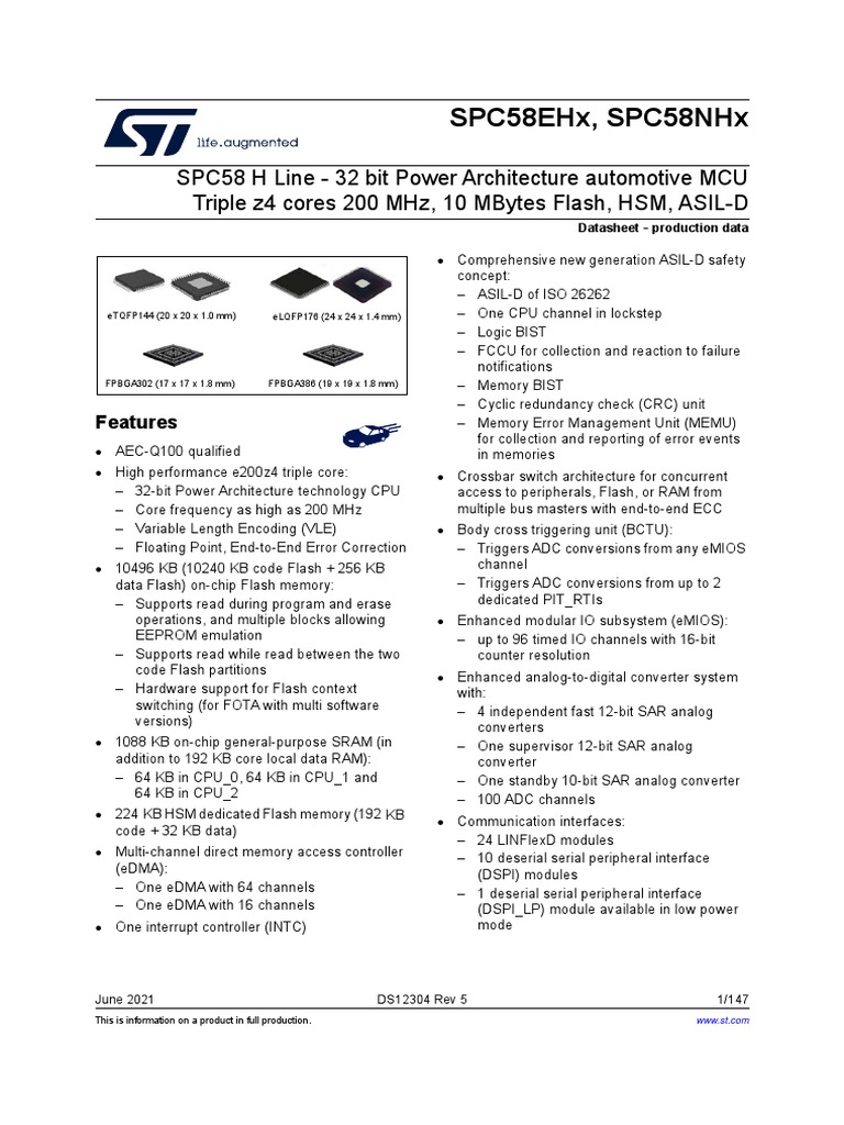 SPC 58 NH 92 C 5 | PDF | Flash Memory | Analog To Digital Converter