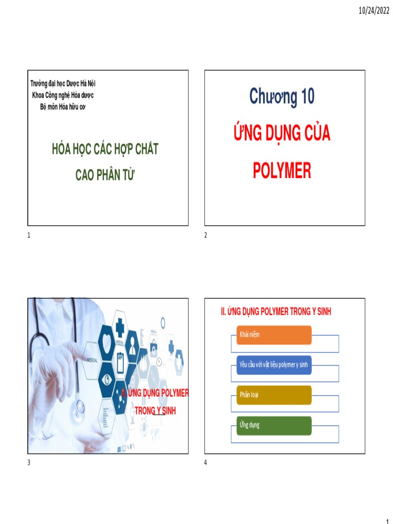 NG D NG Polymer Trong y Sinh | PDF