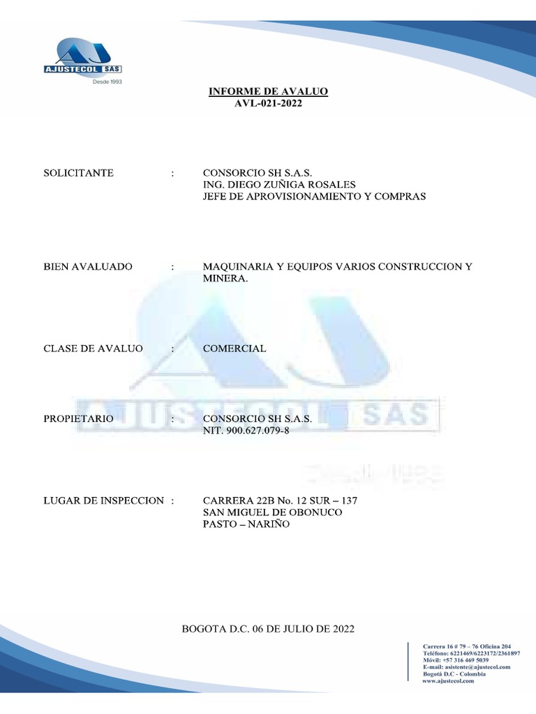 AVL-021-2022 CSH - Maq y Eq. 2022 v2 | PDF