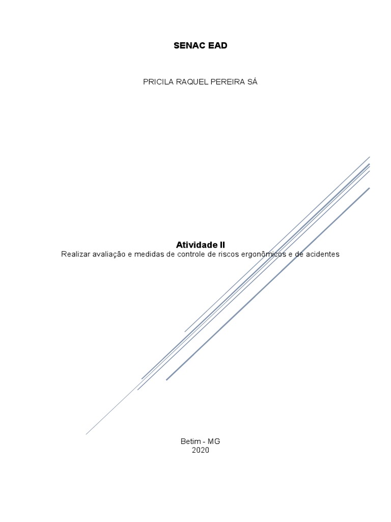 Modelo Atividade 2 Pdf
