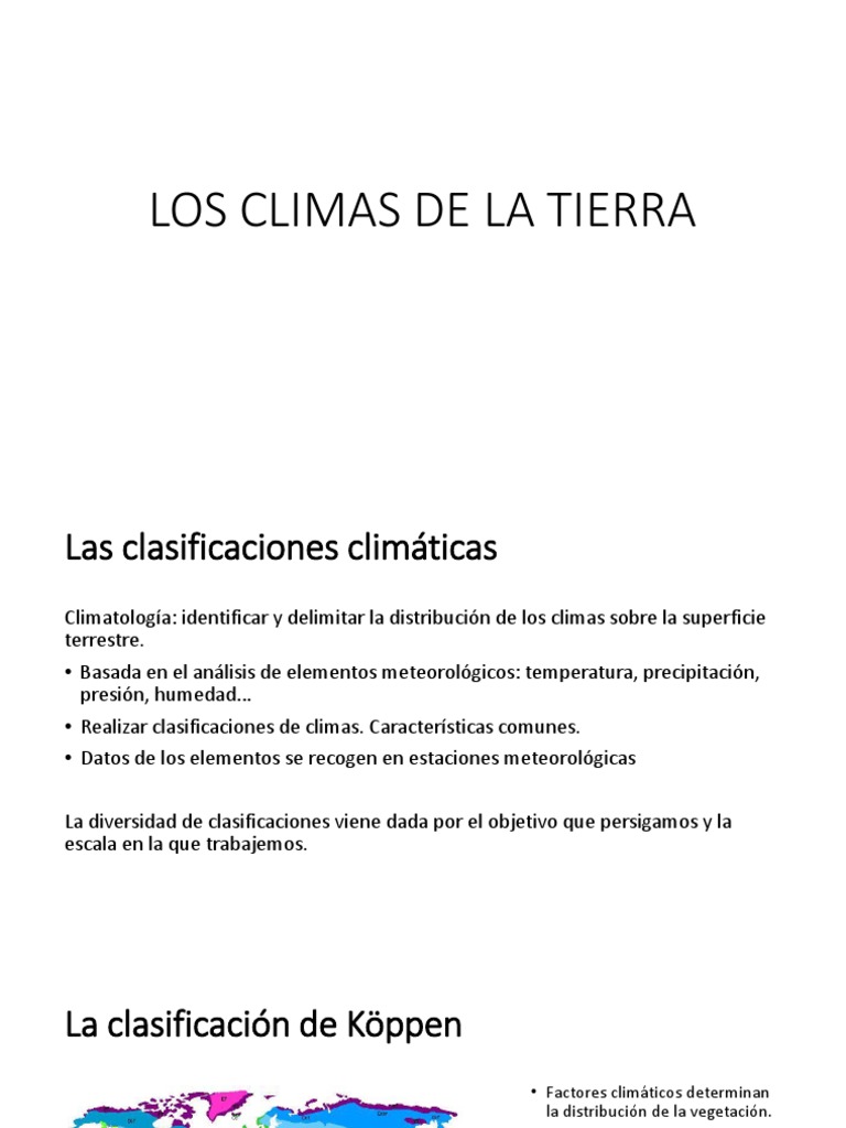 Clasificación Climática de Köppen | PDF | Clima | Clima templado