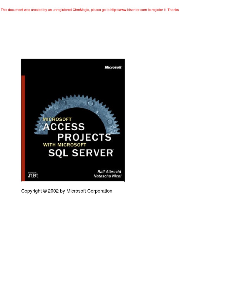 Microsoft Access Projects With Microsoft SQL Se | PDF | Databases ...