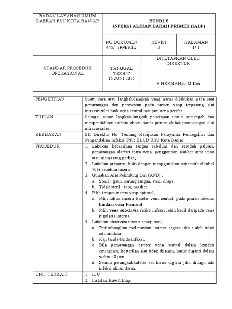 Sop Bundle Iadp | PDF