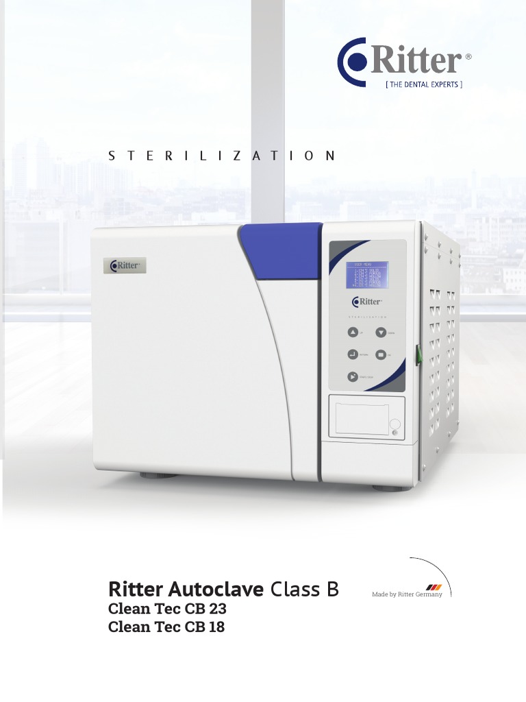 Ritter Dental Otoklav CleanTec CB23 | PDF | Vacuum | Electrical Engineering