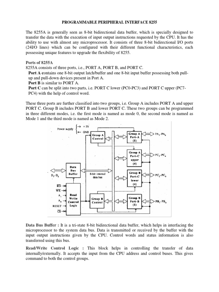 Unit3 Microprocessor Pdf Input Output Central Processing Unit