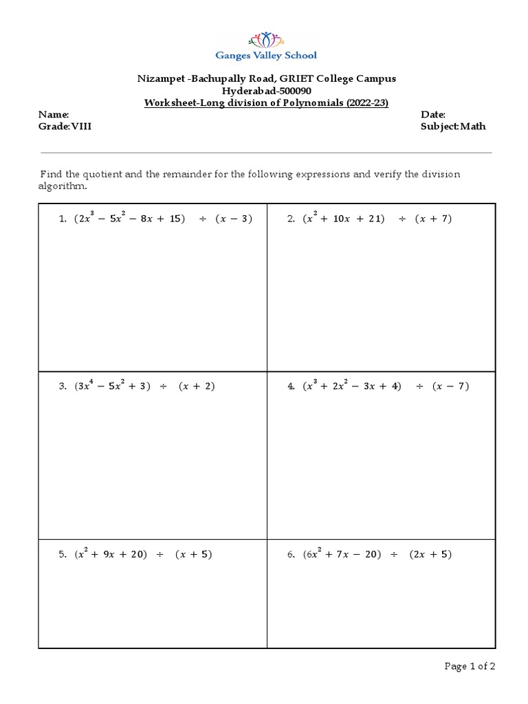 Worksheet Template | PDF