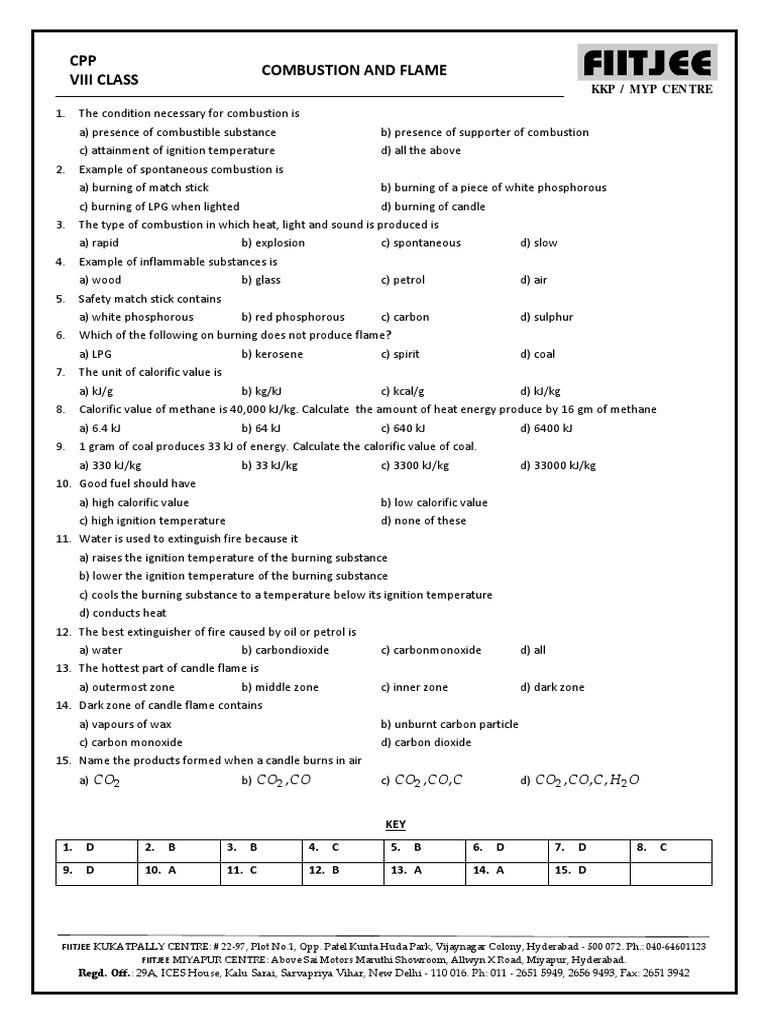 Combustion and Flame CPP | PDF | Combustion | Chemical Substances