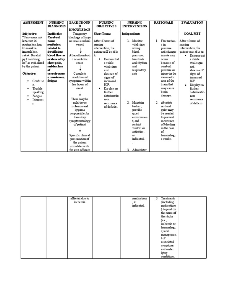 NS3 Ncp-Fdar | PDF | Ischemia | Stroke