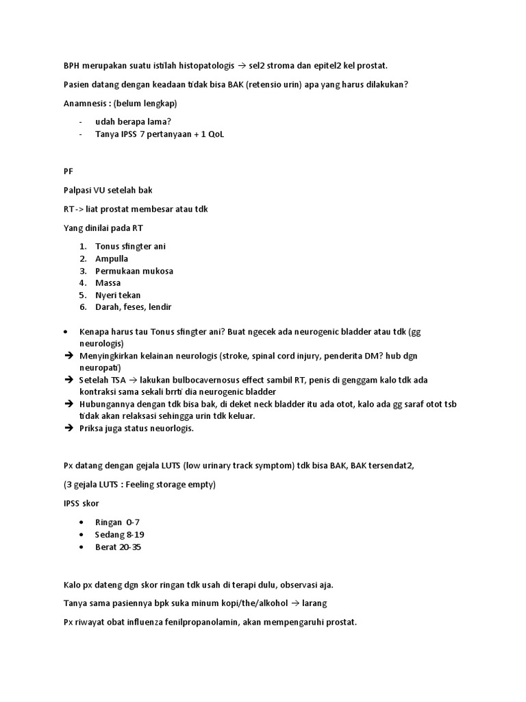 Panduan Penanganan BPH | PDF