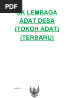 Contoh SK Kepala Desa Tentang Pokdarwis | PDF