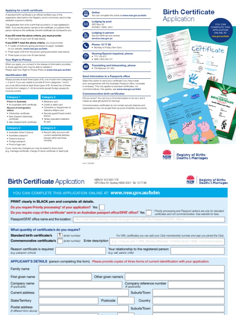 Apply For Birth Certificate | PDF | Birth Certificate | Human Rights