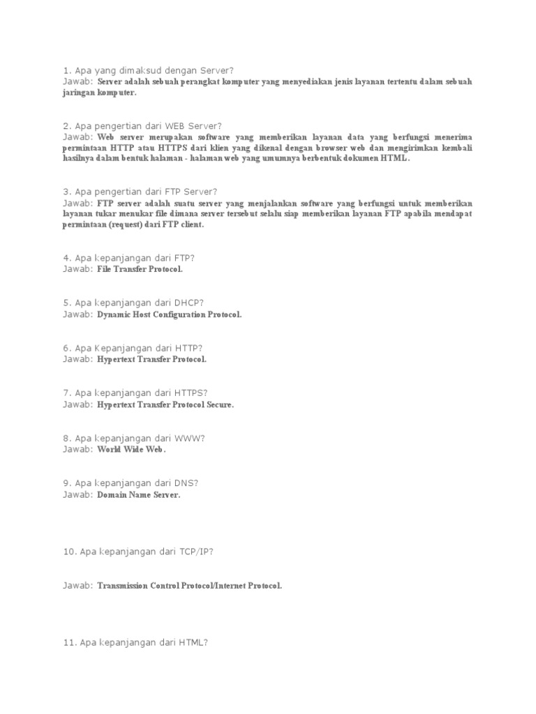 Contoh Soal Essay ADM SERVER | PDF | Bisnis | Komputer