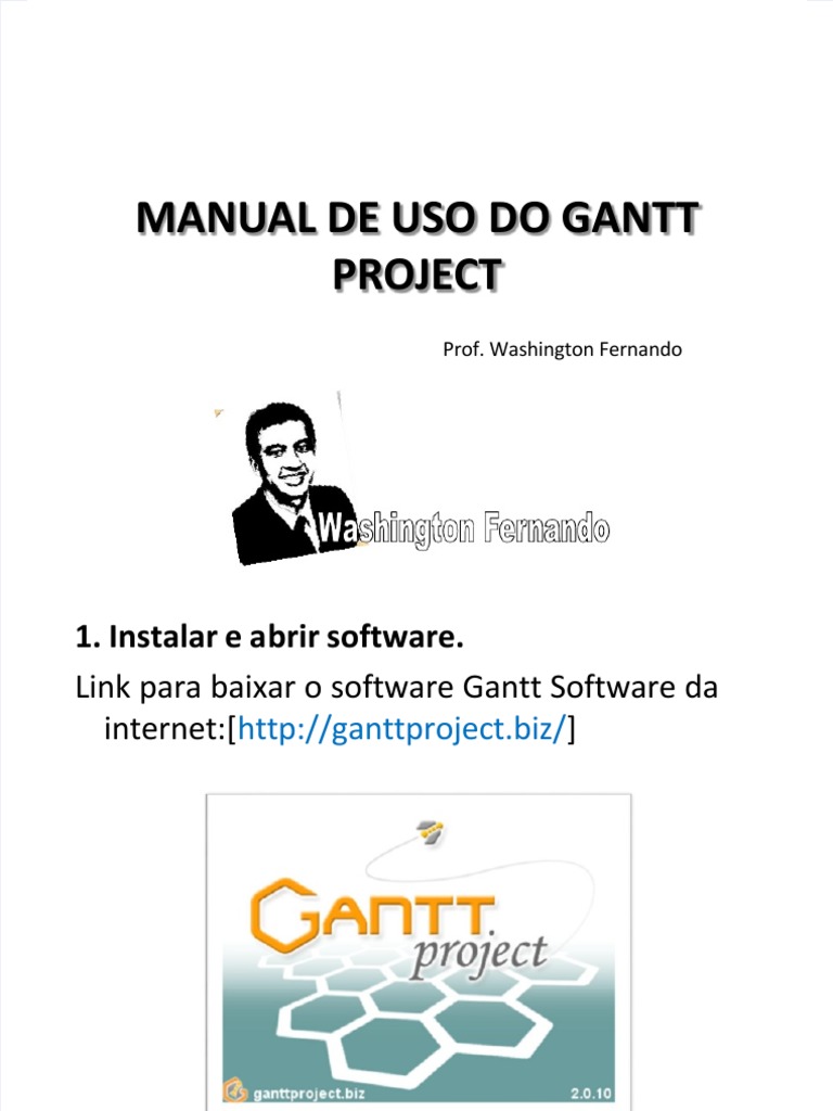 Manual de Uso Do Gantt Project | PDF | Programas | Informática