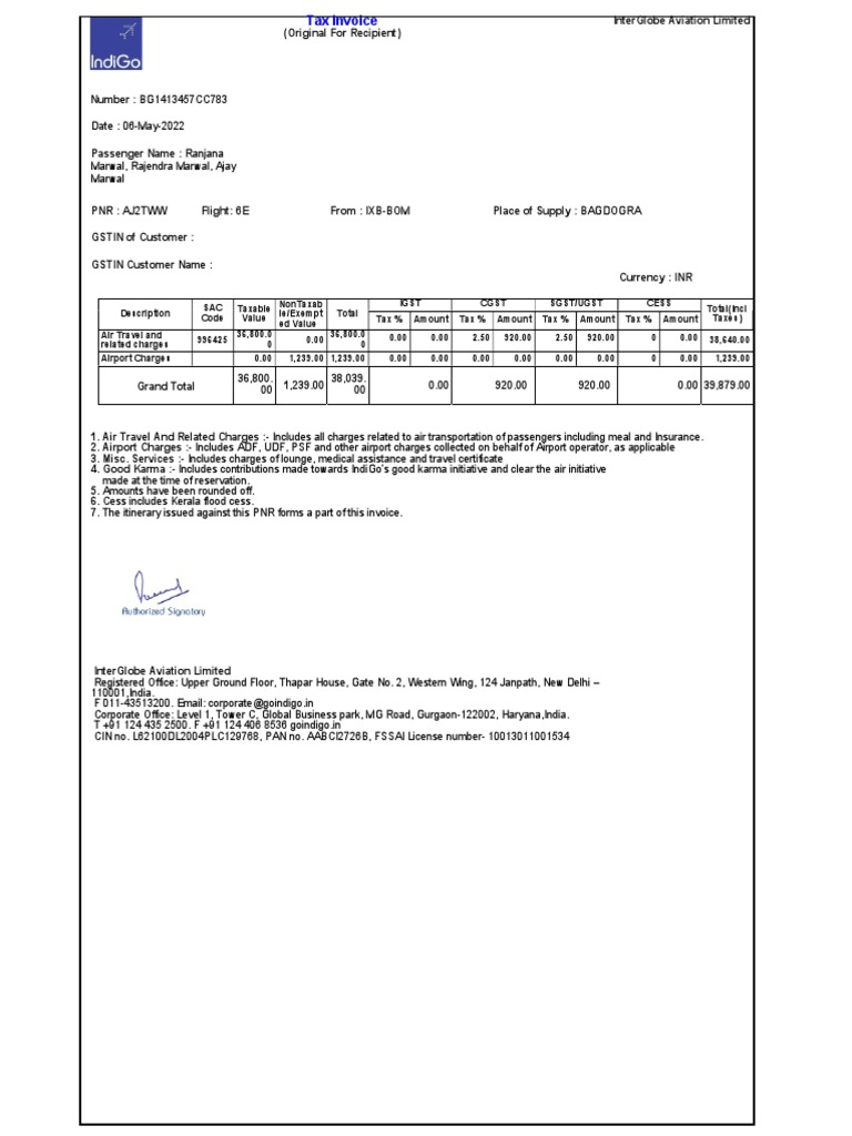 Invoice 2 | PDF | Airport | Public Finance