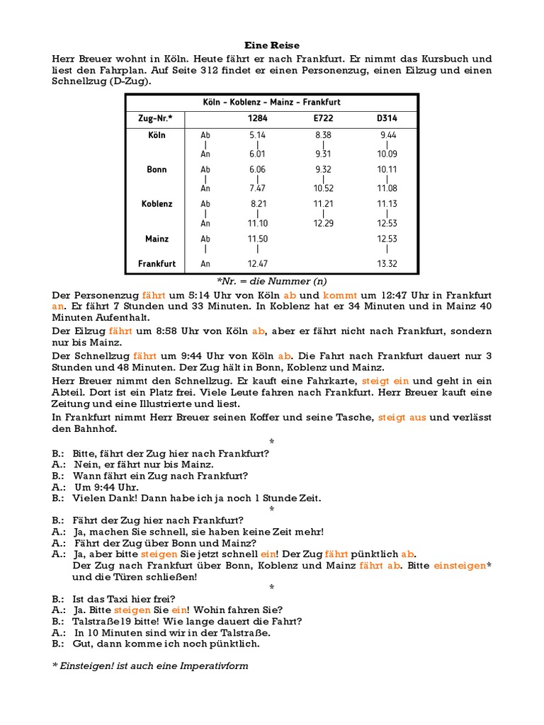 Eine Reise | PDF