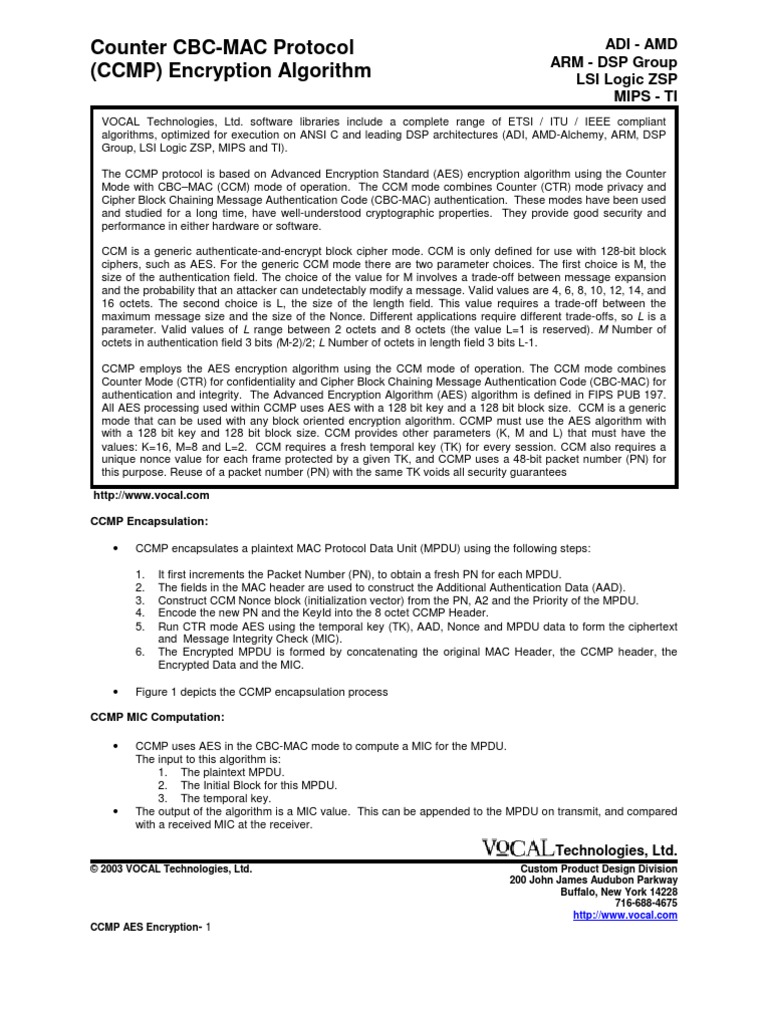 CCMP | PDF | Cyberwarfare | Security