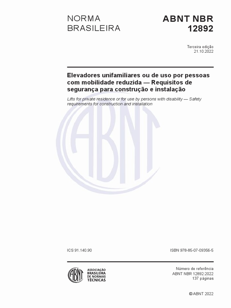 Abnt NBR 12892 2022 | PDF | Engenharia Mecânica