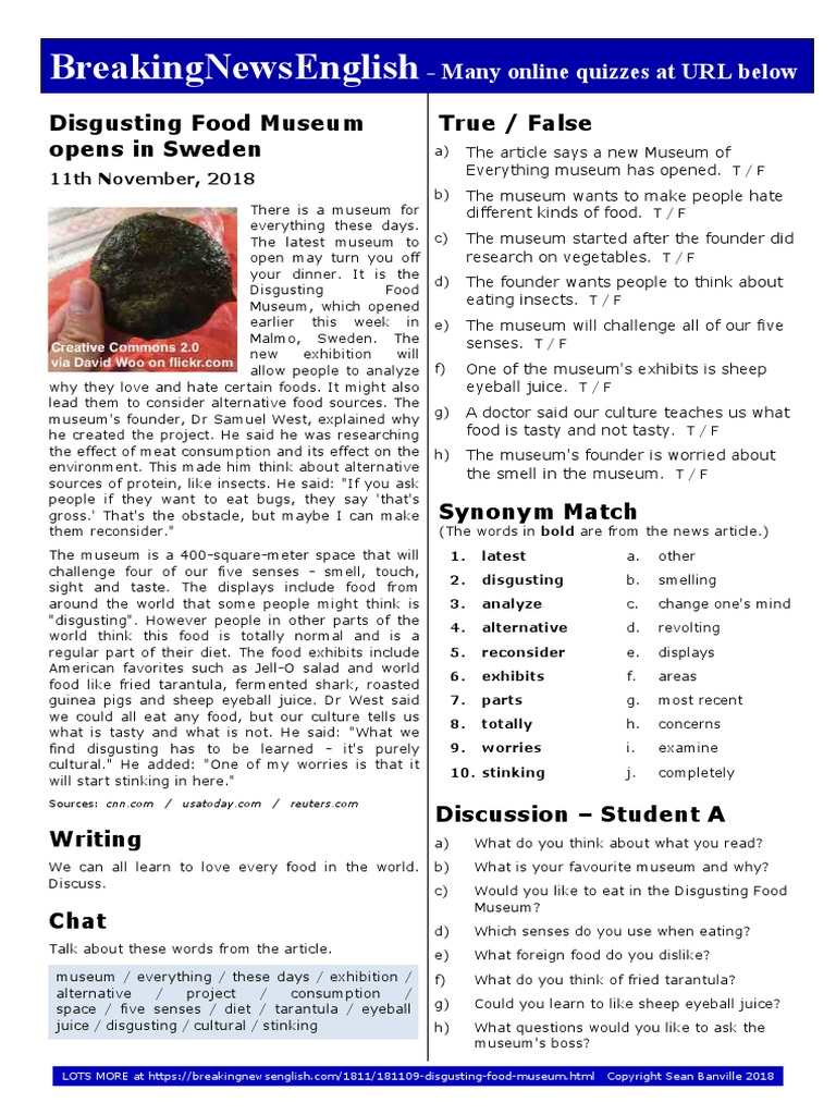 Disgusting Food Museum | PDF | Foods | Food And Drink