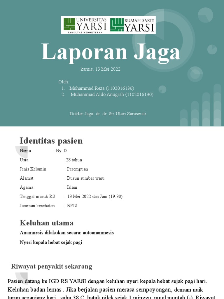 Laporan Jaga - IPD 13-6-2022 | PDF