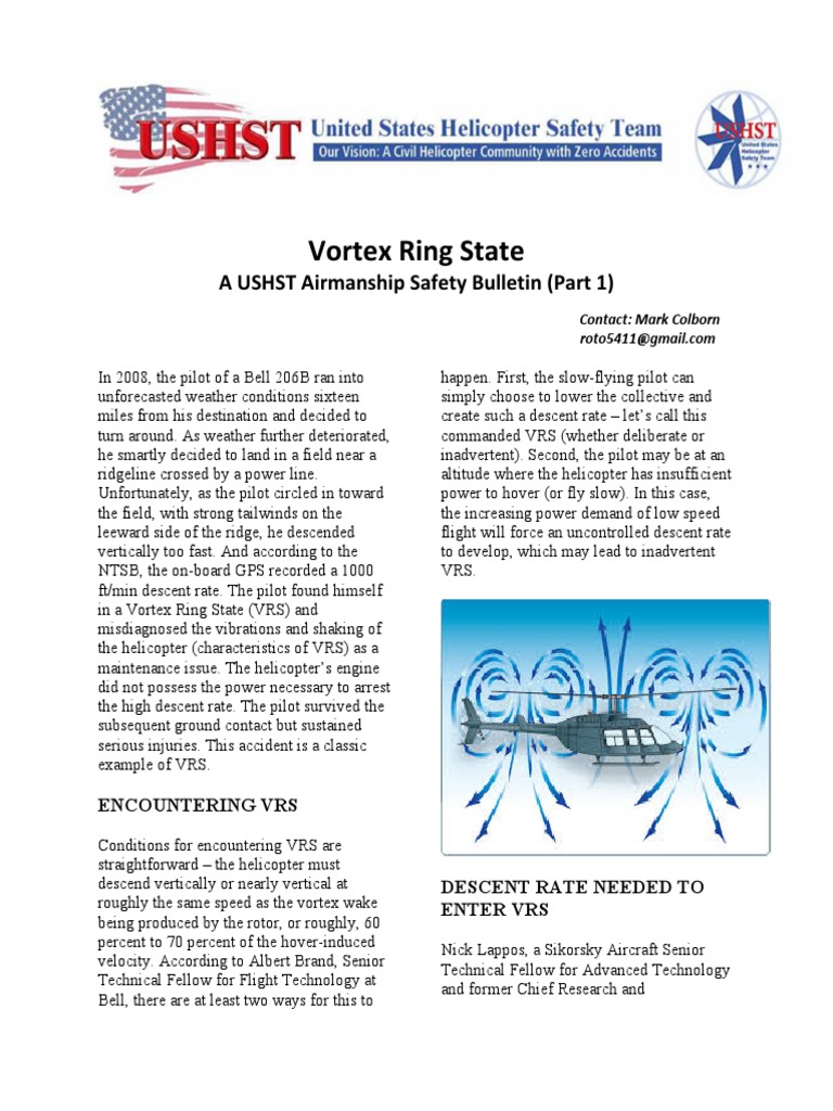 Airmanship Vortex Ring State Part 1 | PDF | Helicopter Rotor | Helicopter