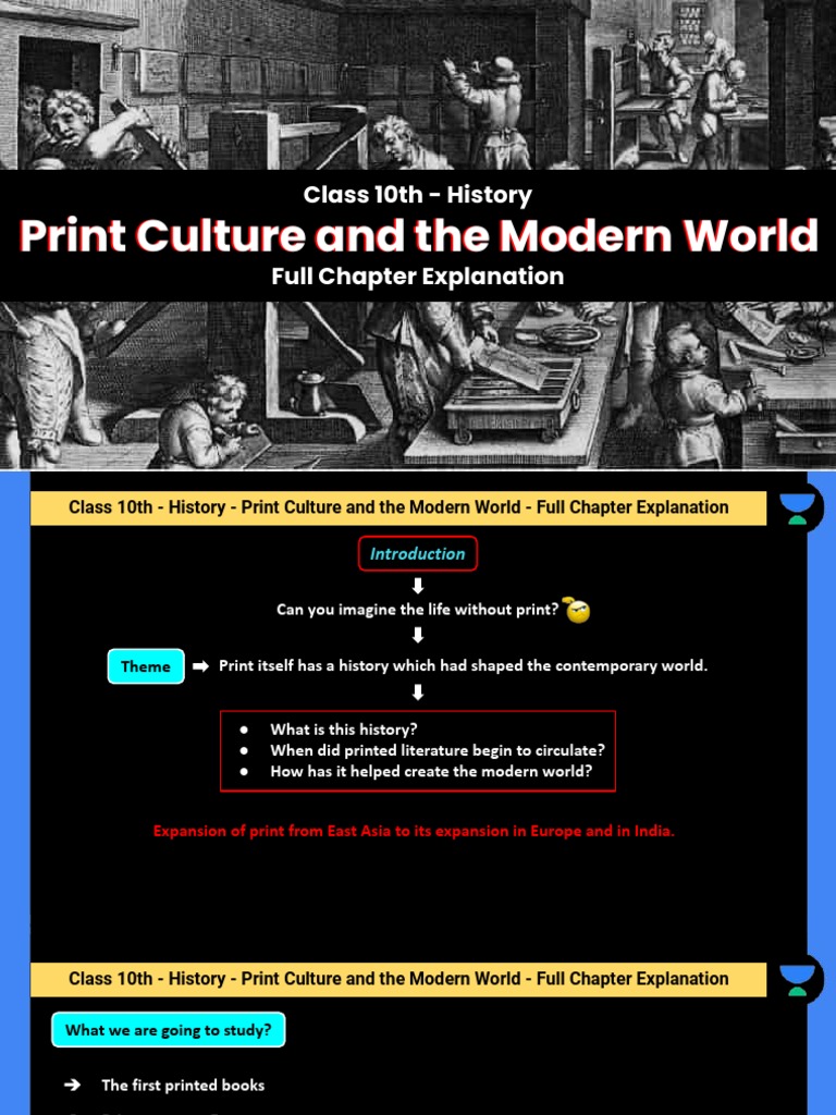 Print Culture and The Modern World Full Chapter Explanation | PDF ...