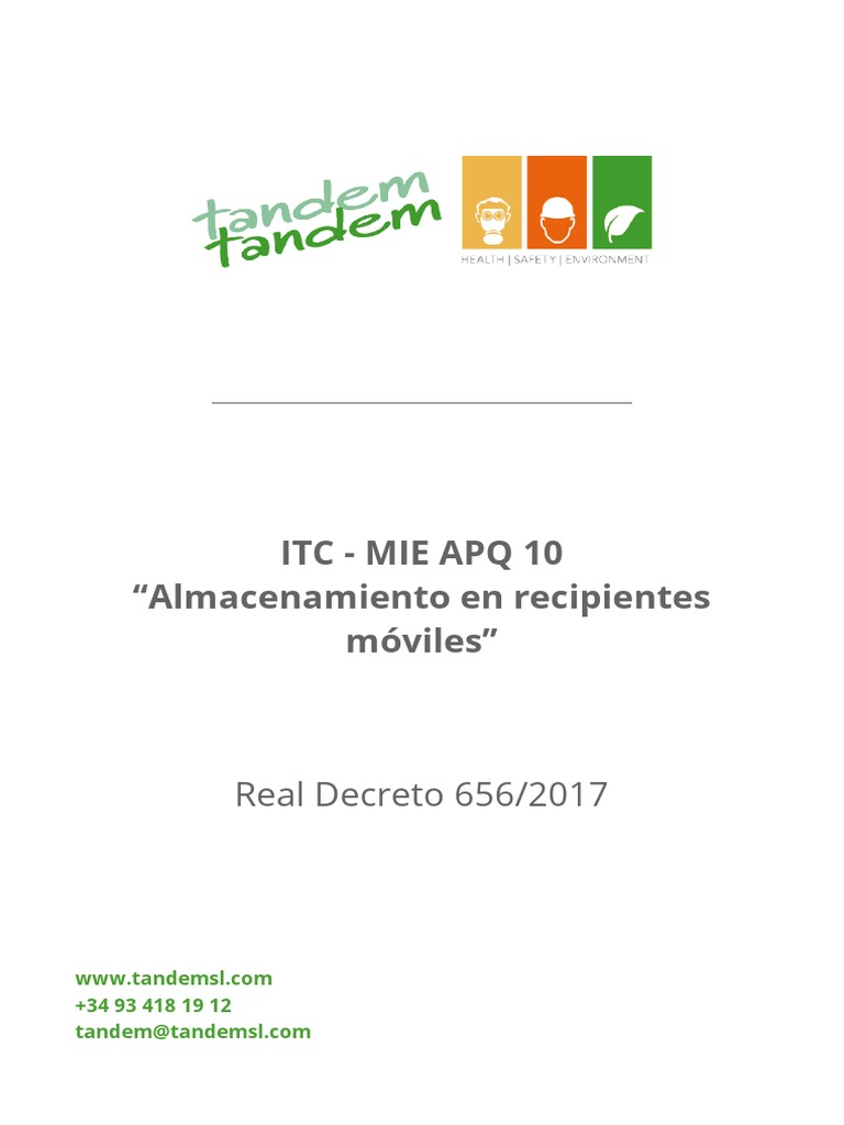 Reglamento APQ MIE APQ 10 | PDF | Protección contra incendios