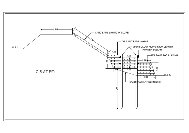 Sand Bag Laying & Bullah Piling Guide | PDF