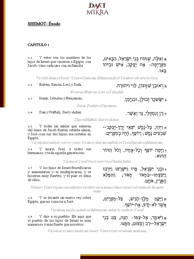Shemot 1.6..1 | PDF | Jacob | Moisés