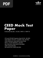 Ceed 2016 Chennai Answer Key | PDF