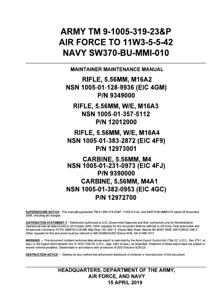M4a1 TM | PDF