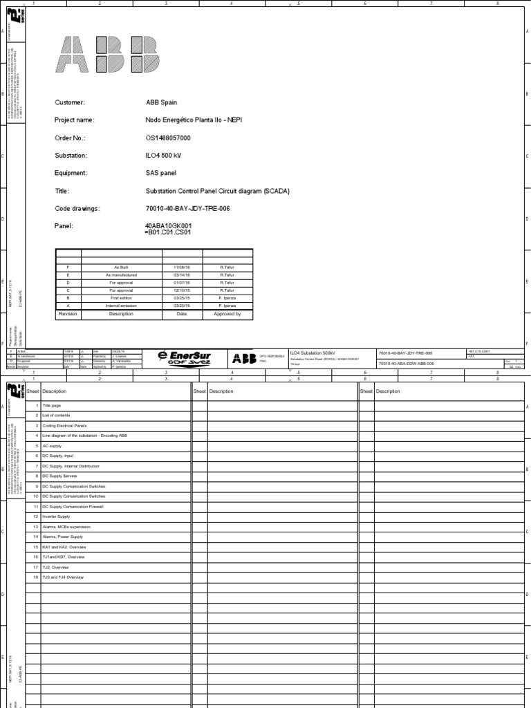 40 BAY JDY TRE 006 - RevF | PDF | Electrical Substation | Computing