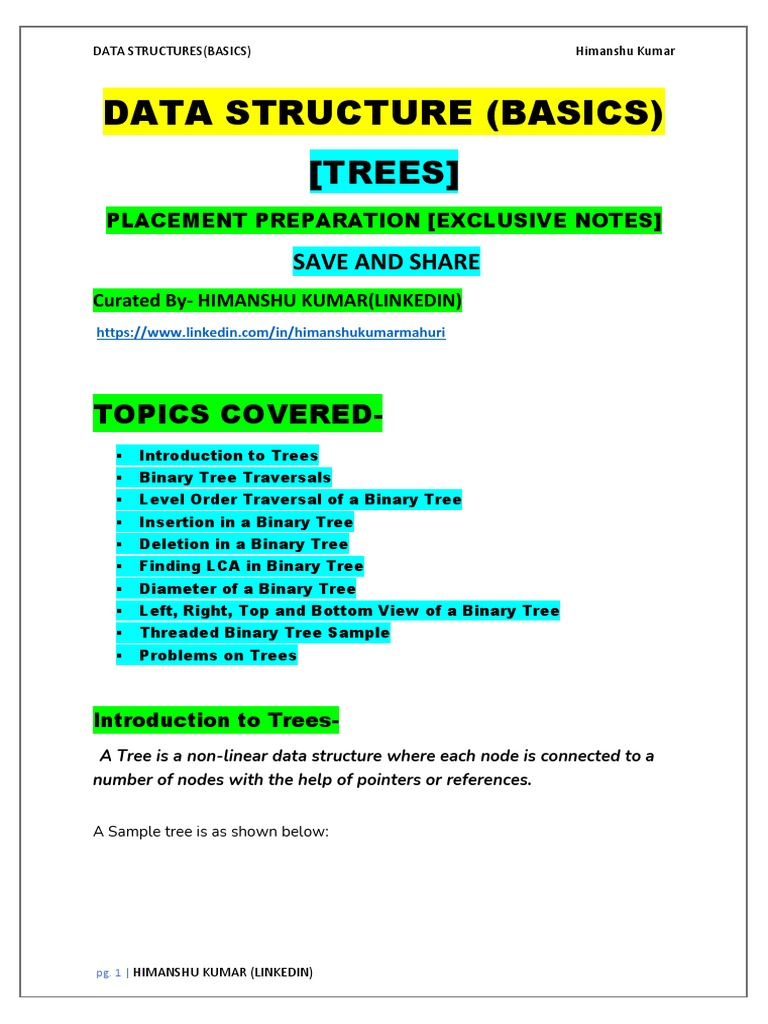 Data Structures (Tree) | PDF | Computer Data | Applied Mathematics Data Structures (Tree) | PDF | Computer Data | Applied Mathematics