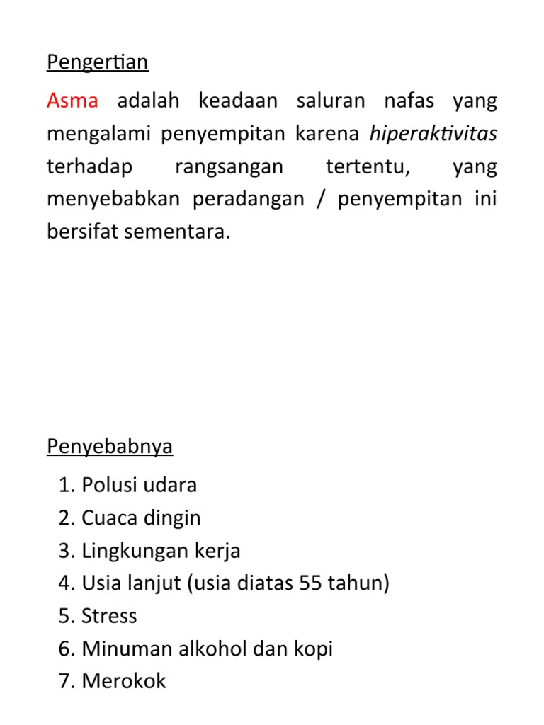Lembar Balik Asma | PDF | Pengembangan Diri | Kesehatan Holistik