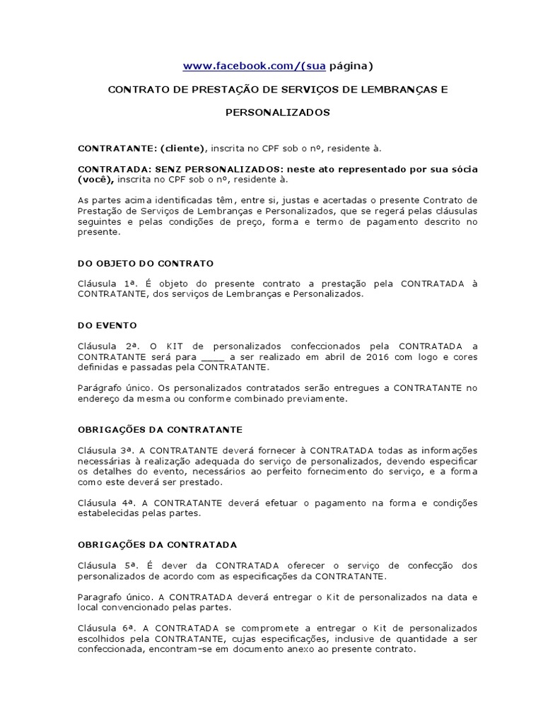 Modelo de Contrato | PDF