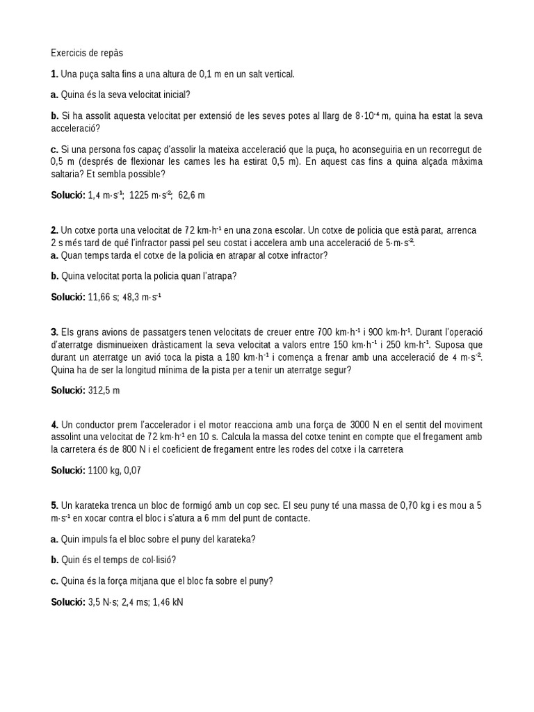 Exercicis de Repàs T1 | PDF